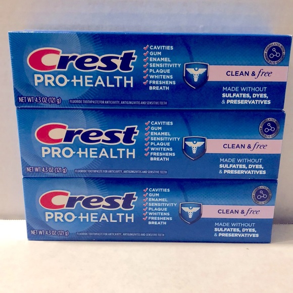 Crest | Bath & Body | Crest Prohealth Toothpaste 3 Tubes Clean Free ...